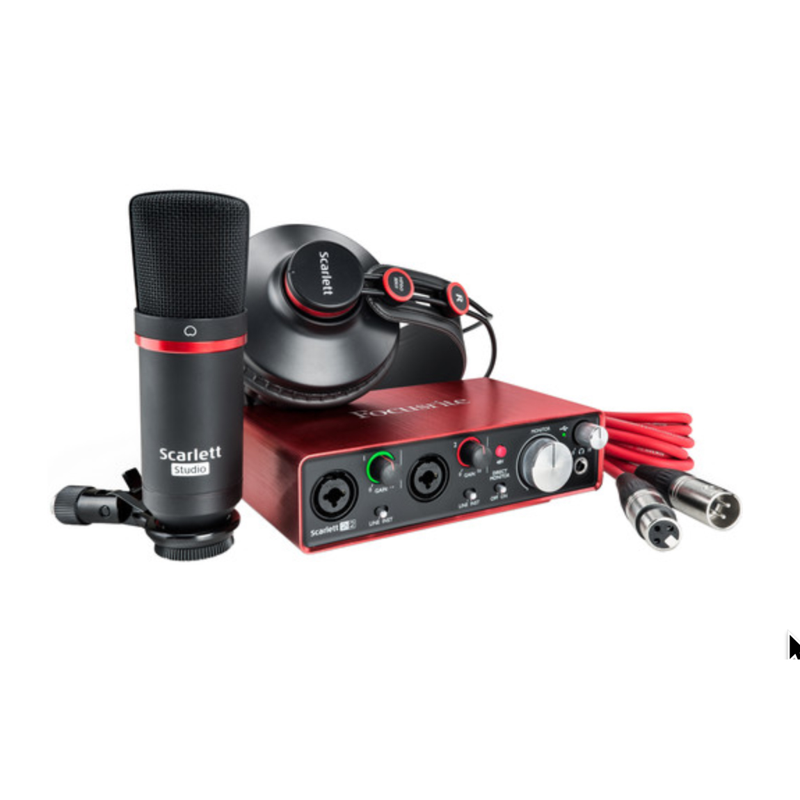 Focusrite Scarlett Studio 2i2 - Complete Recording Package for ...